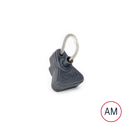 Alpha Mag Tag with Clear 2 inch lanyard with Acousto-Magnetic (AM ...